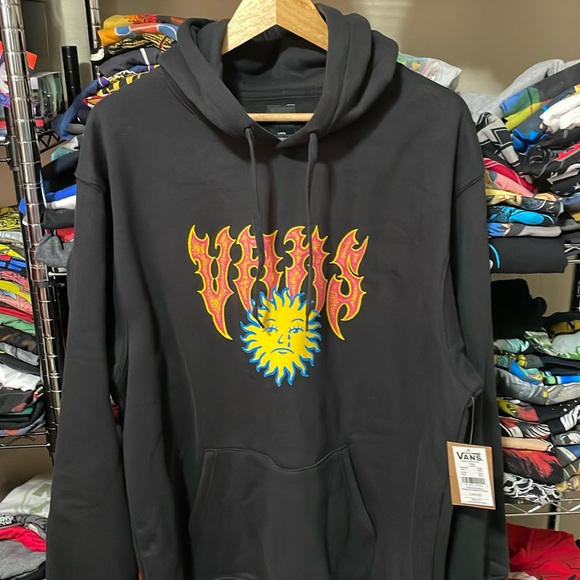 Vans | Shirts | Vans Crying Sun Black Hoodie | Poshmark